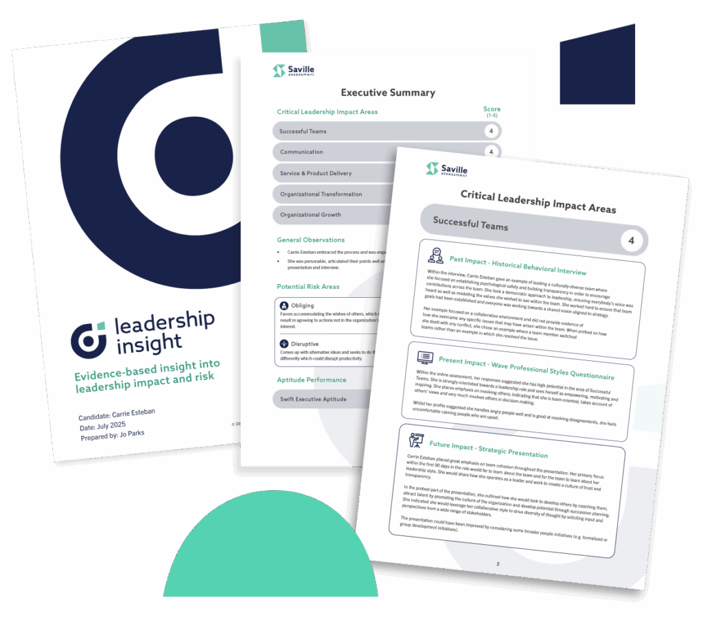 Leadership Insight - Saville Assessment